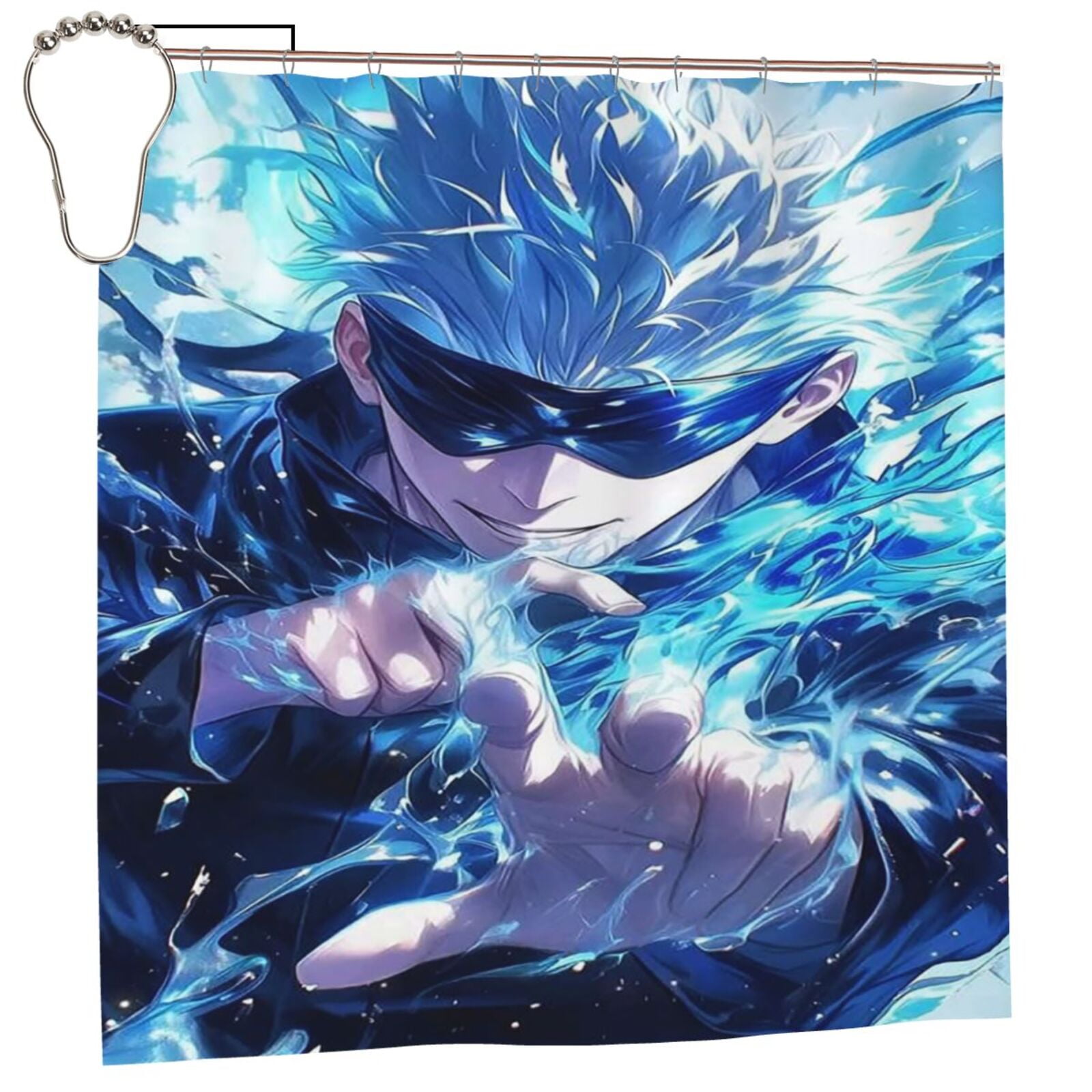 Jujutsu Kaisen Satoru Gojo Shower Curtain 72 x 72 in Bathroom Decor ...