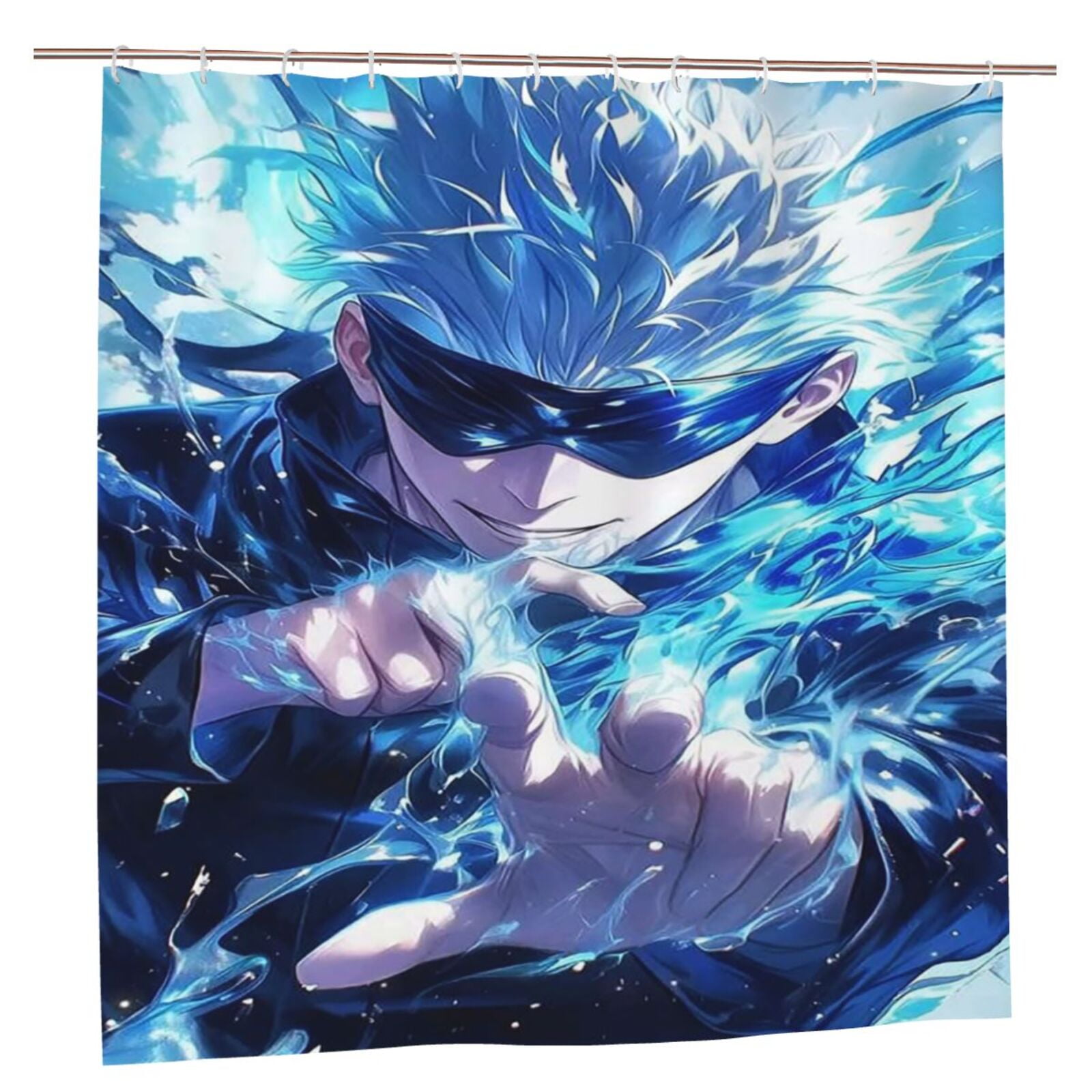 Jujutsu Kaisen Satoru Gojo Shower Curtain 72 x 72 in Bathroom Decor ...