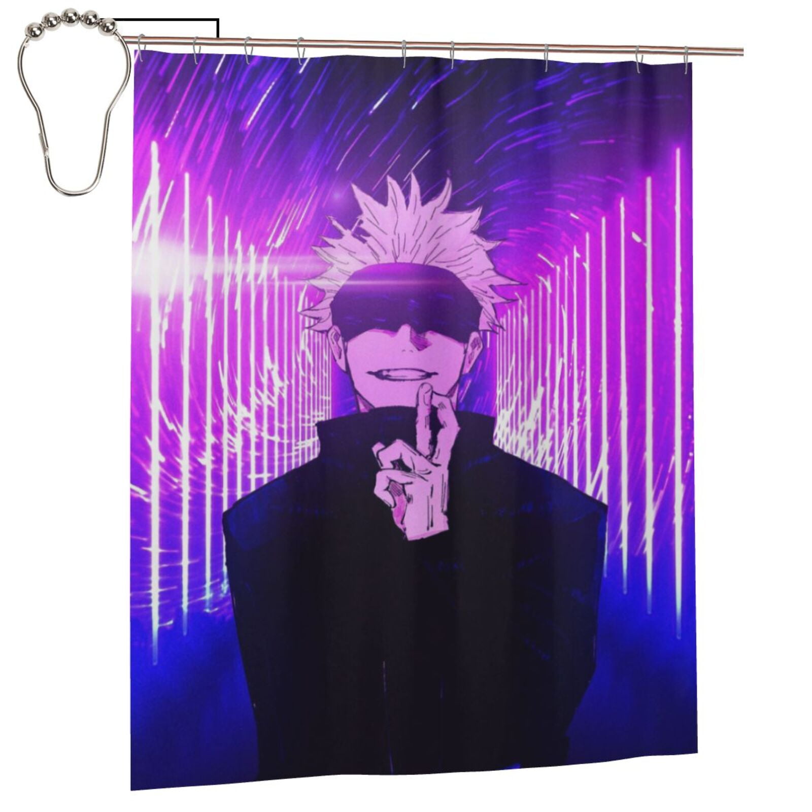 Jujutsu Kaisen Satoru Gojo Shower Curtain Waterproof Bathroom Curtain ...