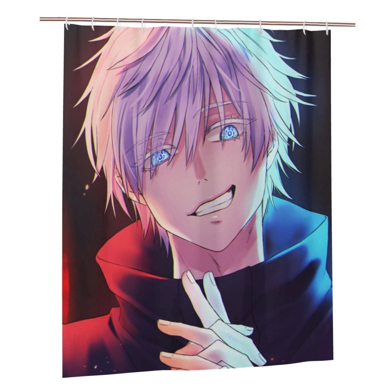 Jujutsu Kaisen Satoru Gojo Shower Curtain Waterproof Bathroom Curtain ...