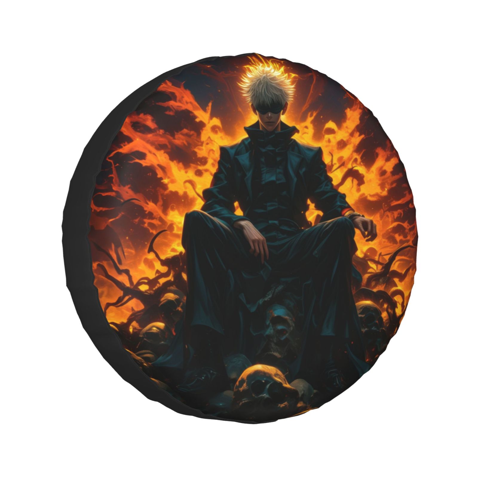 Jujutsu Kaisen Satoru Gojo Spare Tire Cover Protectors Universal Tire ...