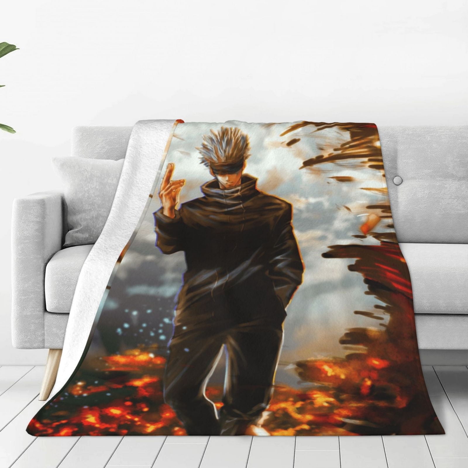 Jujutsu Kaisen Satoru Gojo Throw Blanket Couch Bed Sofa Soft ...