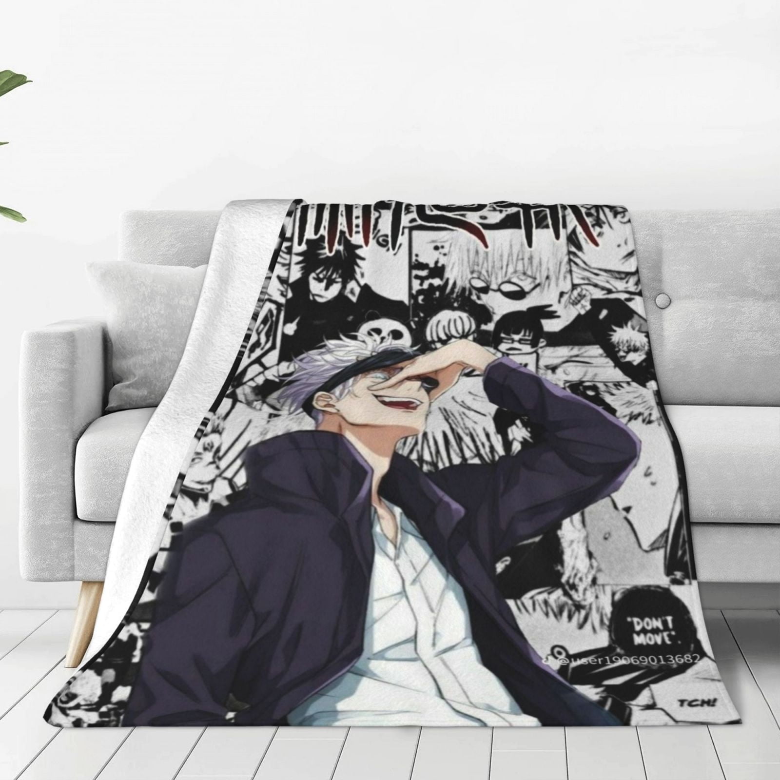 Jujutsu Kaisen Satoru Gojo Throw Blanket Couch Bed Sofa Soft ...