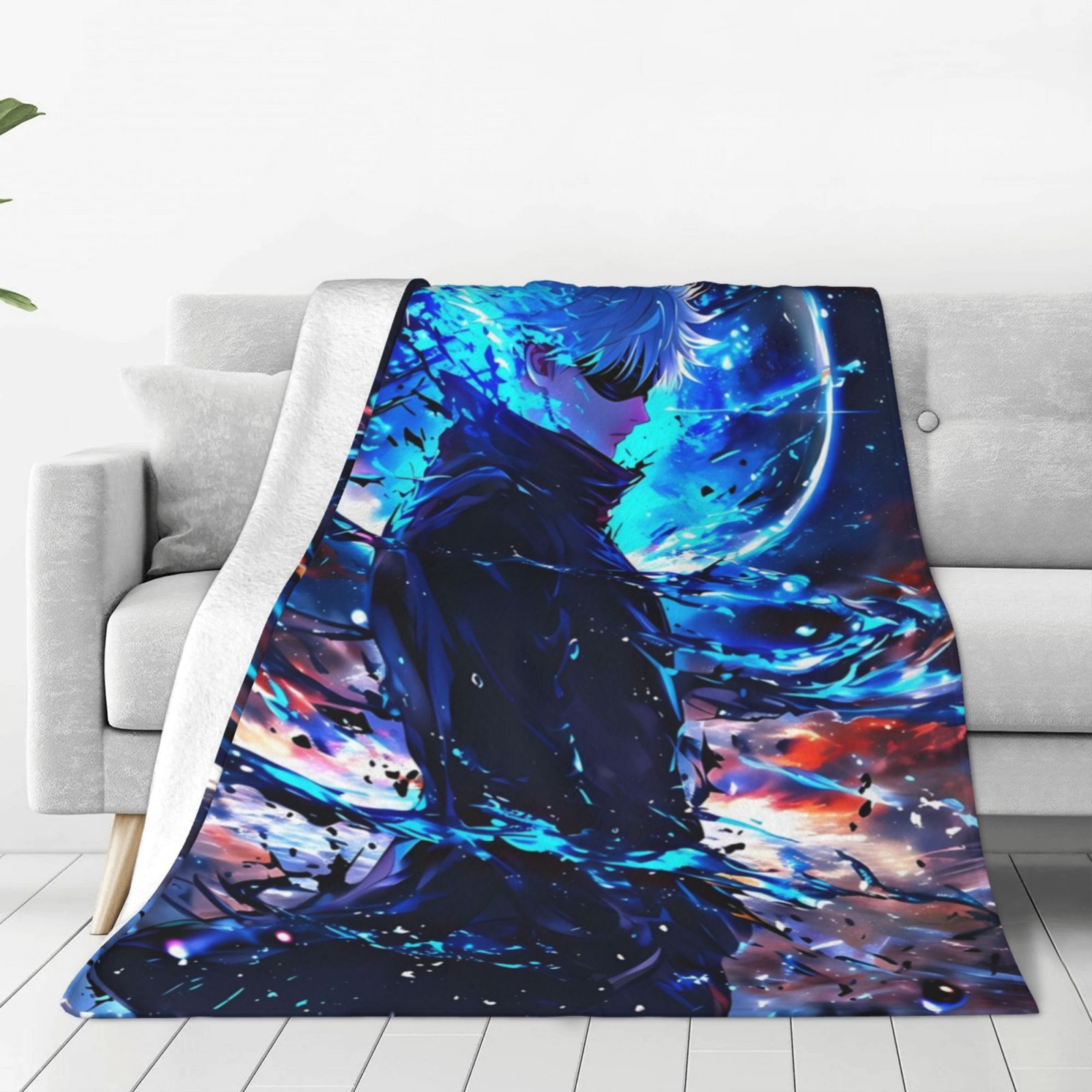 Jujutsu Kaisen Satoru Gojo Throw Blanket Couch Bed Sofa Soft ...