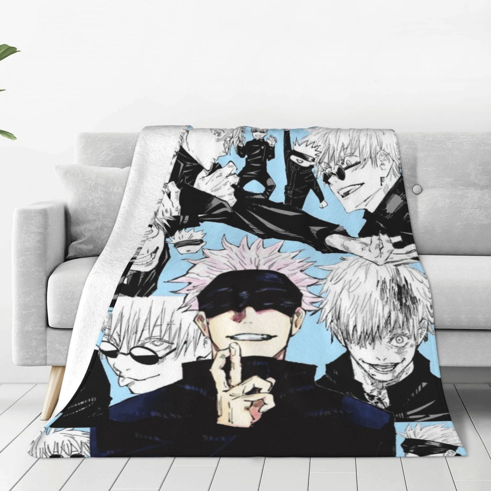 Jujutsu Kaisen Satoru Gojo Throw Blanket Couch Bed Sofa Soft ...