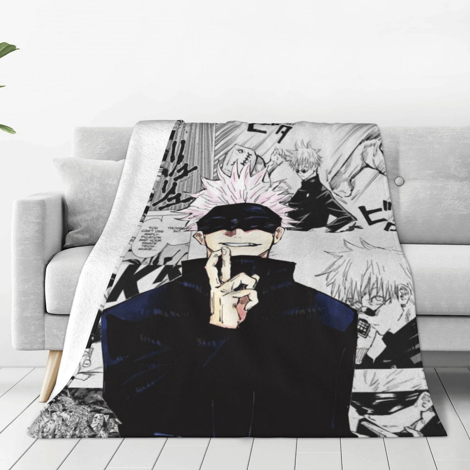 Jujutsu Kaisen Satoru Gojo Throw Blanket Couch Bed Sofa Soft ...