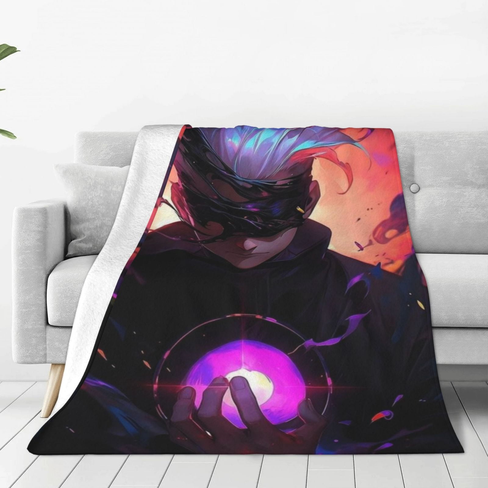 Jujutsu Kaisen Satoru Gojo Throw Blanket Couch Bed Sofa Soft ...