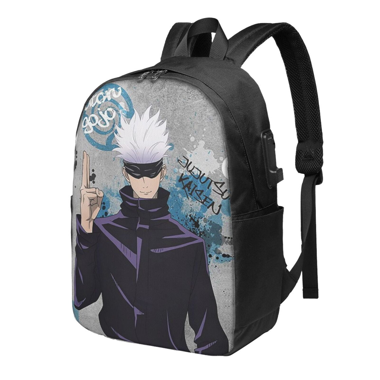 Jujutsu Kaisen Satoru Gojo USB Backpack 17 IN Laptop Bags Travel ...