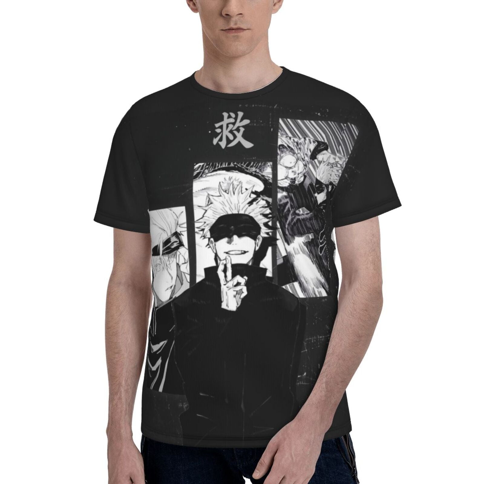 Jujutsu Kaisen Satoru Gojo Unisex 3d Pattern Printed Short Sleeve T ...