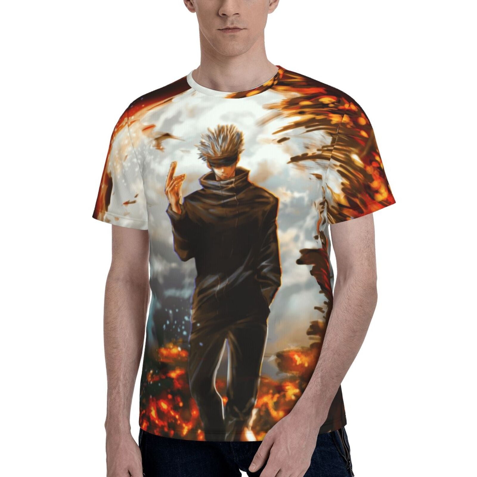 Jujutsu Kaisen Satoru Gojo Unisex 3d Pattern Printed Short Sleeve T ...