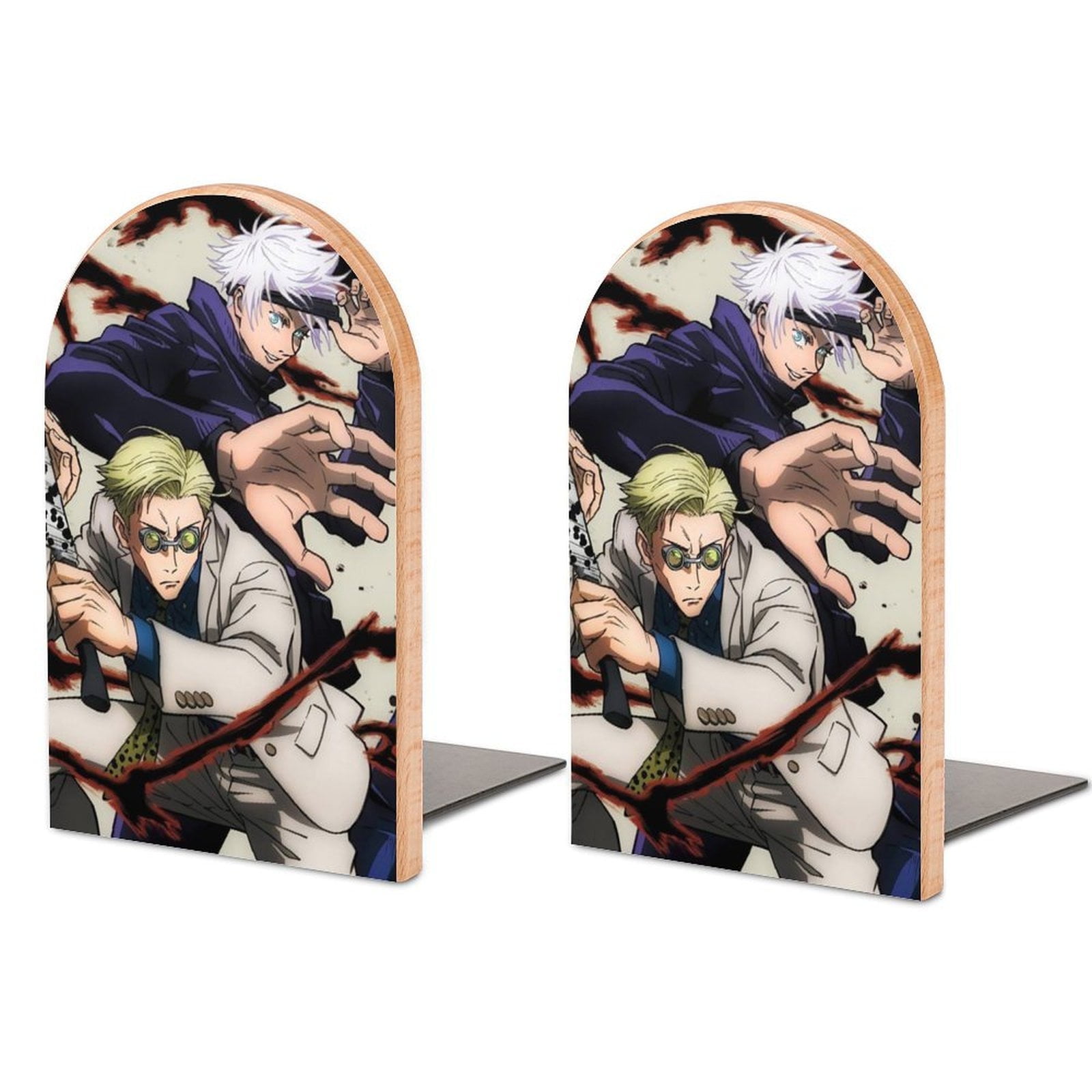Jujutsu Kaisen Season Bookends Wood Book Divider Decorative Shelves Non ...