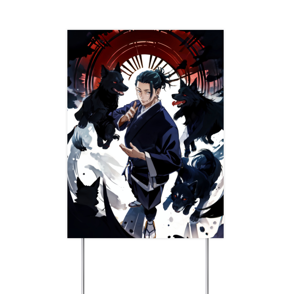 Jujutsu Kaisen Suguru Geto Vertical Yard Display Sign, 18 x 24 Inch ...