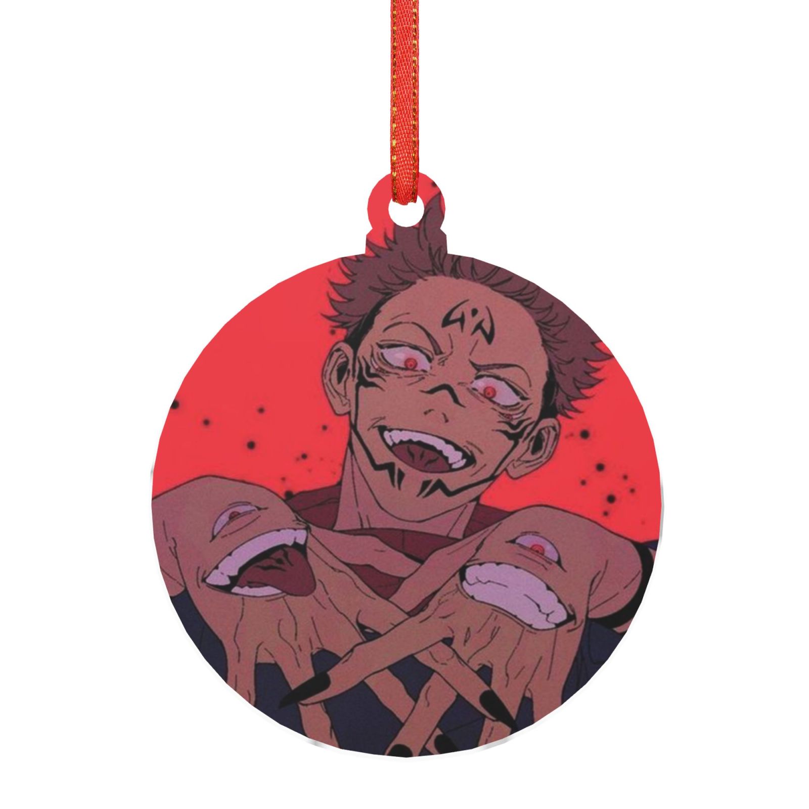 Jujutsu Kaisen Sukuna Anime Acrylic Christmas Ornaments Christmas Tree ...