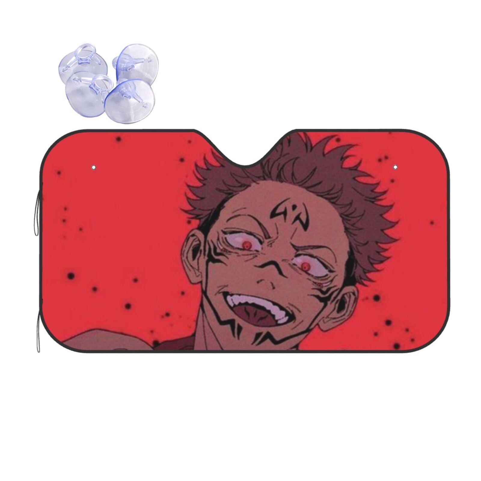 Jujutsu Kaisen Sukuna Anime Car Windshield Sunshade Blocks UV Rays ...