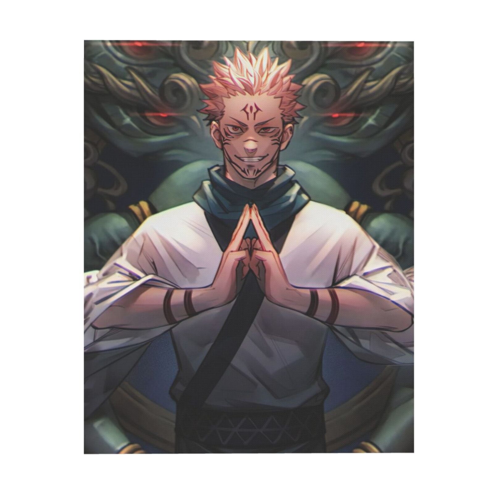 Jujutsu Kaisen Sukuna Canvas Decorative Poster Unframed Wall Art ...
