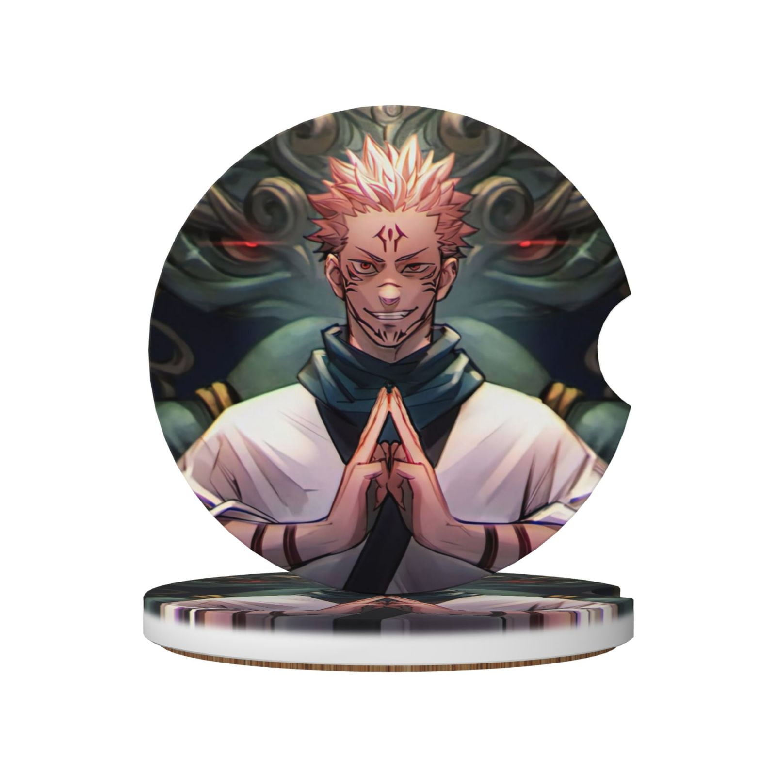 Jujutsu Kaisen Sukuna Car Coasters For Cup Holders Automotive ...