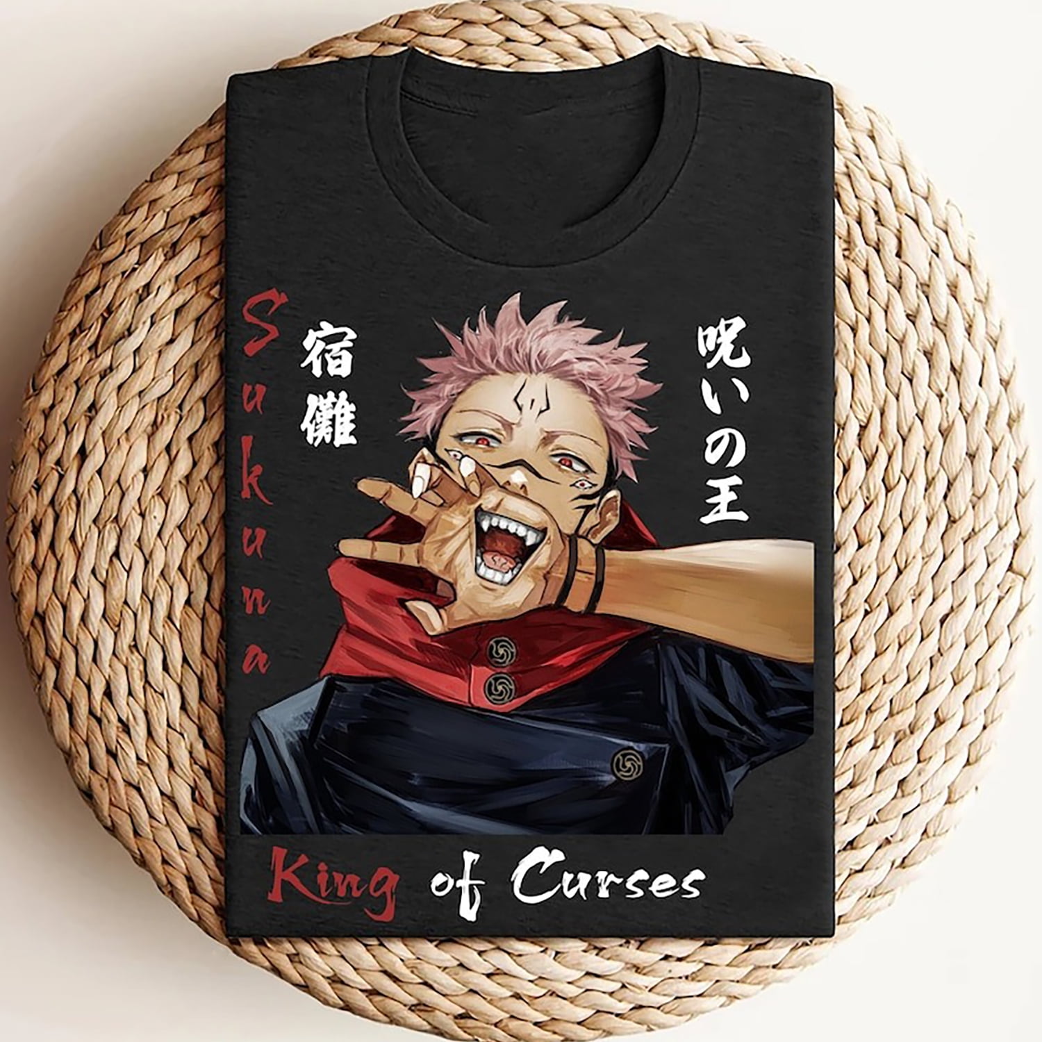 Jujutsu Kaisen Sukuna Shirt Sukuna Mouth T Shirt Ryomen Sukuna Shirt Jjk Anime T Shirt Manga