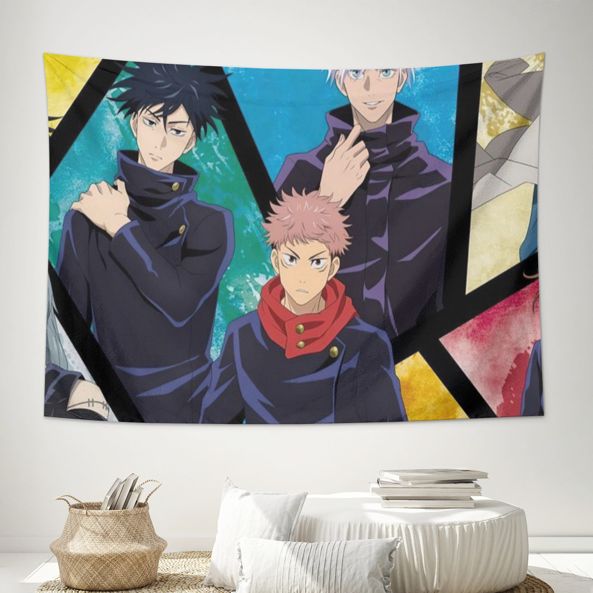 Jujutsu Kaisen Tapestry 60x40 Inch Cartoon Wall Hanging Anime Tapestry ...