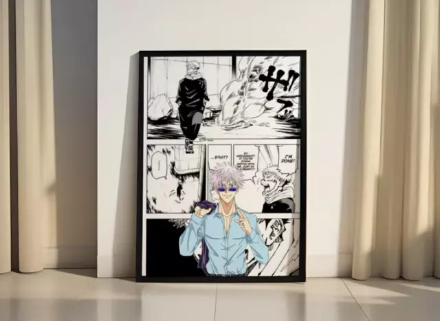 Jujutsu Kaisen Wall Art, Satoru Gojo Print, Manga Art Anime Fan Gift NO ...