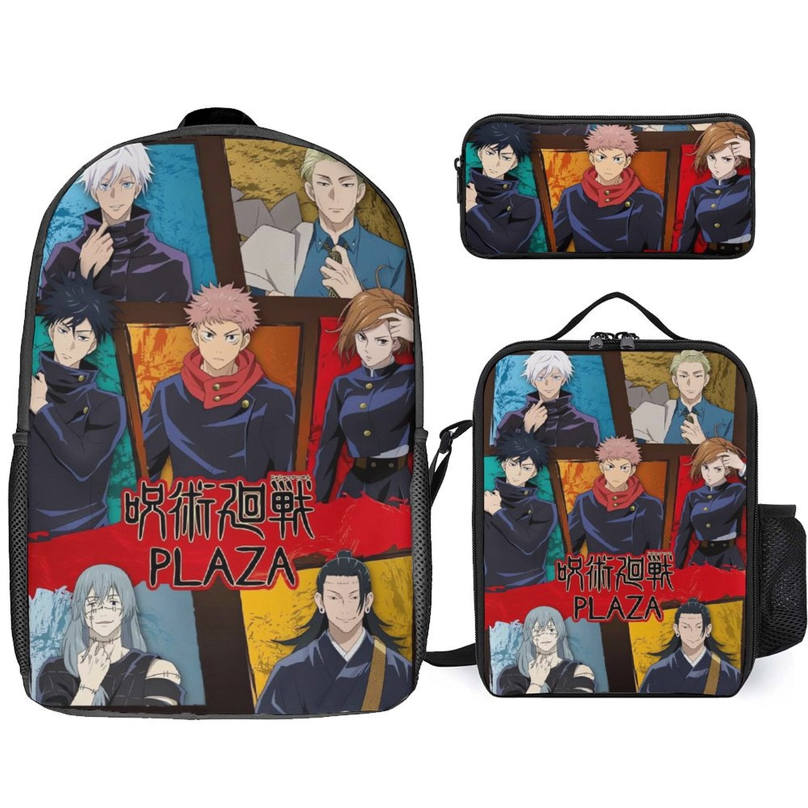 Jujutsu Kaisen Yuji Itadori Backpack 3 Piece Set Laptop Work Backpack ...