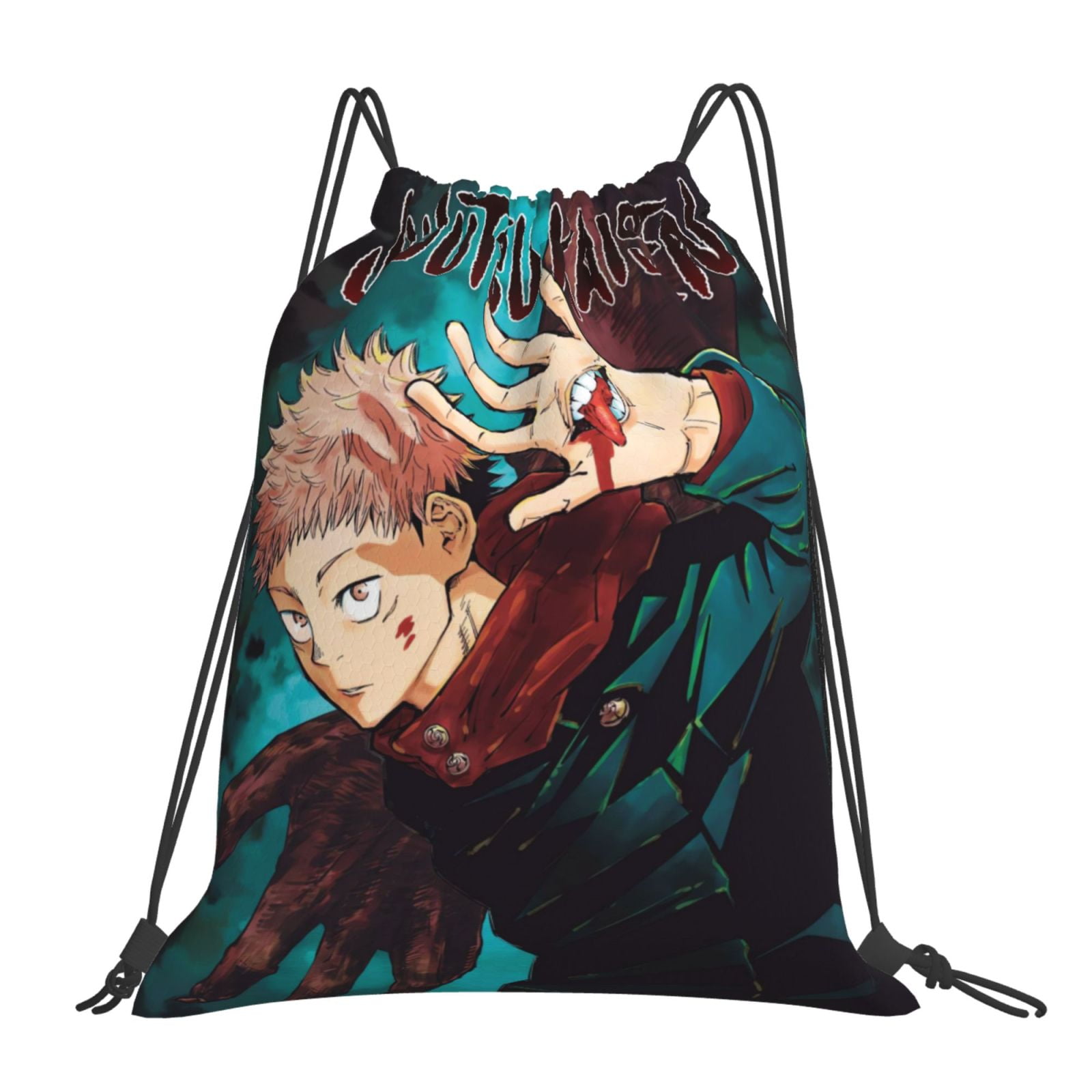 Jujutsu Kaisen Yuji Itadori Drawstring Backpack Sport Gym Bag For Yoga ...