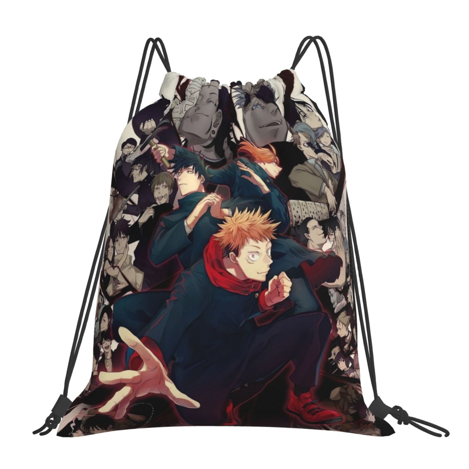 Jujutsu Kaisen Yuji Itadori Drawstring Backpack Sport Gym Bag For Yoga ...