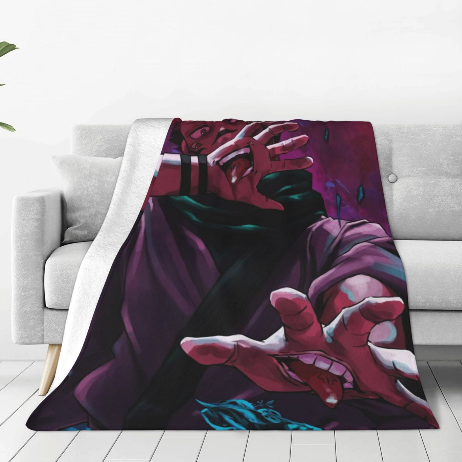 Jujutsu Kaisen Yuji Itadori Flannel Blanket Cozy Ultra-Soft Micro ...