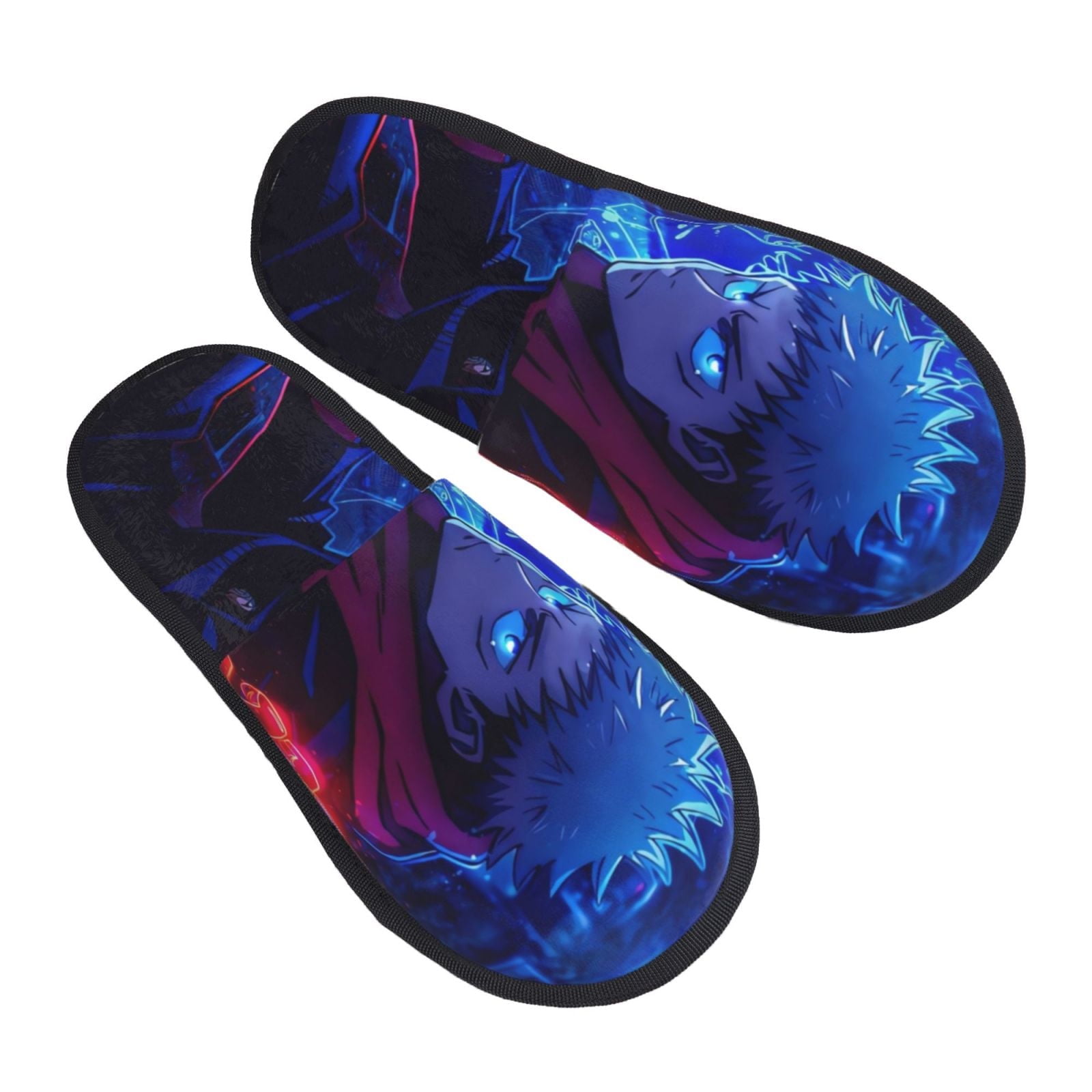 Jujutsu Kaisen Yuji Itadori Furry Slippers For Men Women Fuzzy House ...