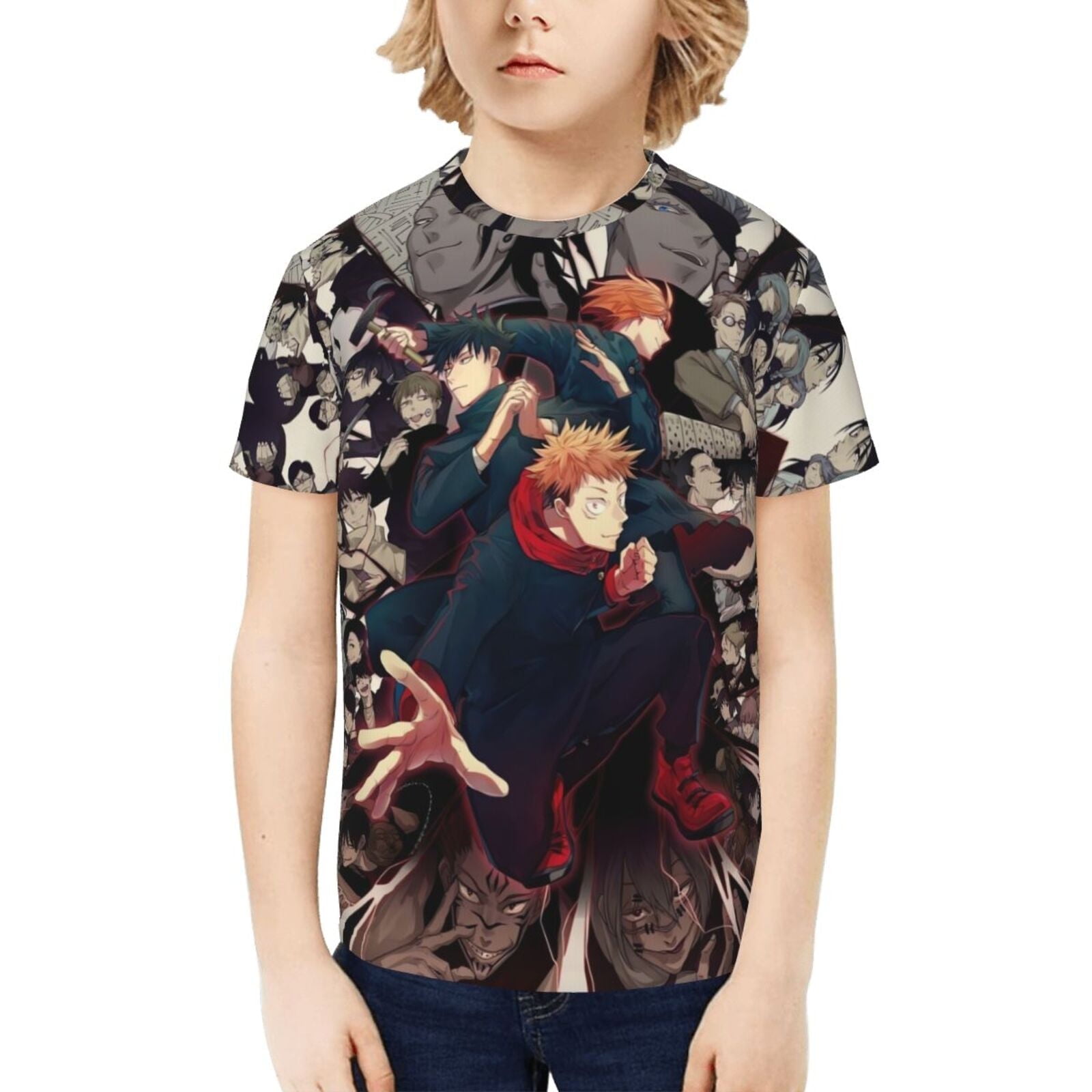 Jujutsu Kaisen Yuji Itadori Kids T-Shirt 3d Printed Graphic T-Shirts ...