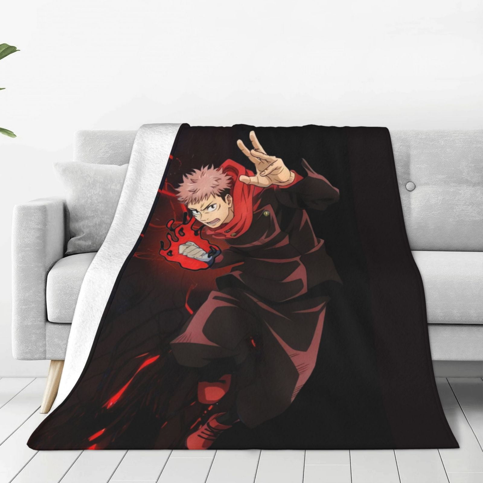 Jujutsu Kaisen Yuji Itadori Throw Blanket Couch Bed Sofa Soft ...