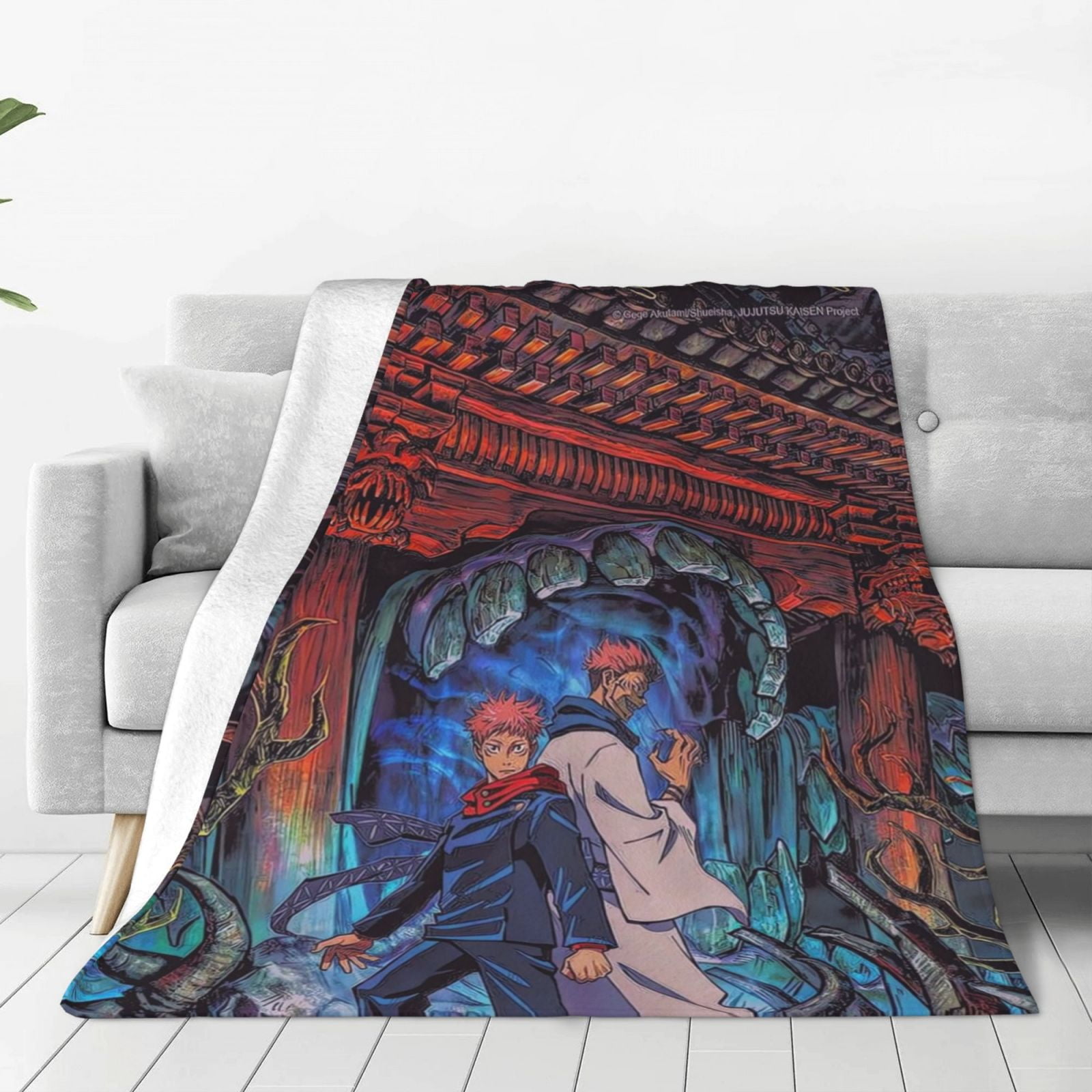 Jujutsu Kaisen Yuji Itadori Throw Blanket Couch Bed Sofa Soft ...