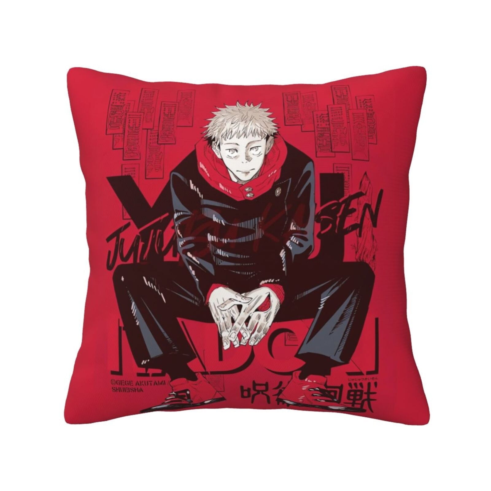 Jujutsu Kaisen Yuji Itadori Throw Pillow Covers Cases Cushion Cover ...