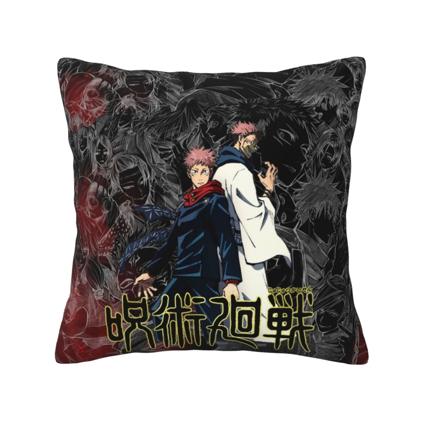 Jujutsu Kaisen Yuji Itadori Throw Pillow Covers Cases Cushion Cover ...
