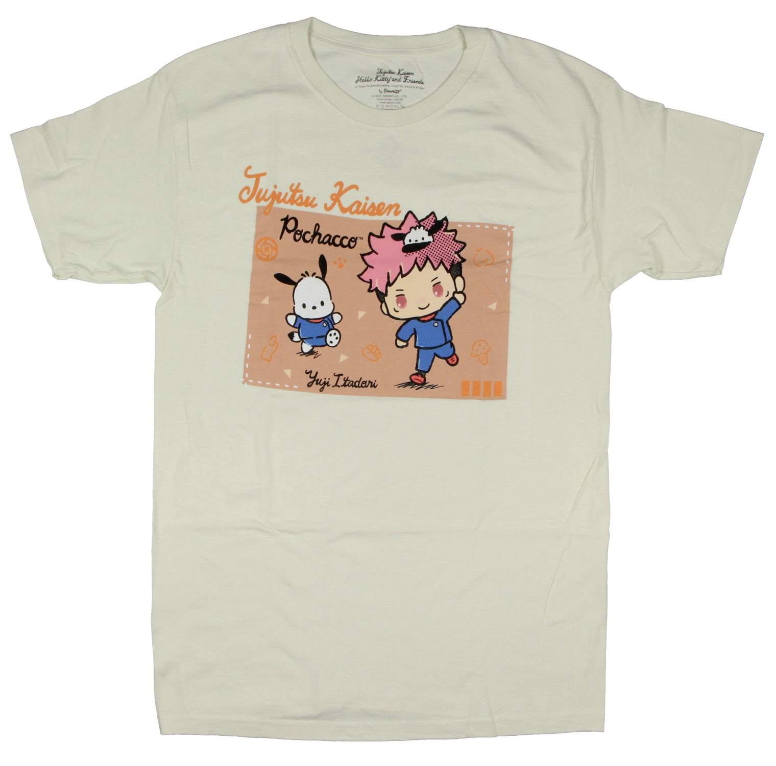 Jujutsu Kaisen x Hello Kitty Men's Pochacco Yuji Itadori Design Adult ...