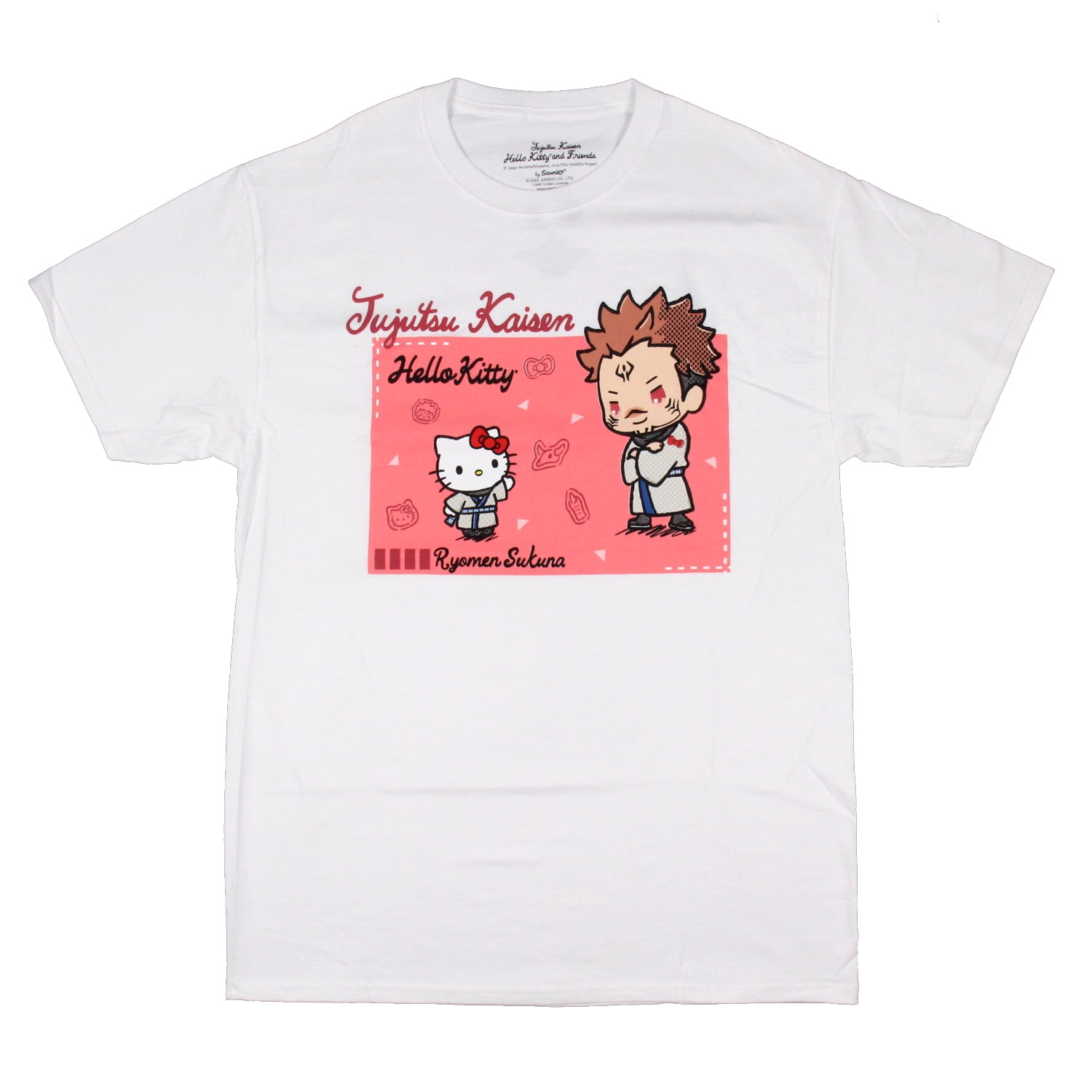Jujutsu Kaisen x Hello Kitty Men's Ryomen Sukuna Chibi Anime Design ...