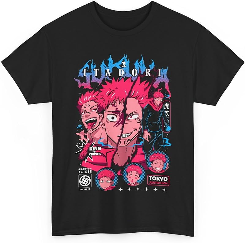 Jujutsu Sukuna Anime T-Shirt Unisex Kaisen Ryomen Anime Japanese ...