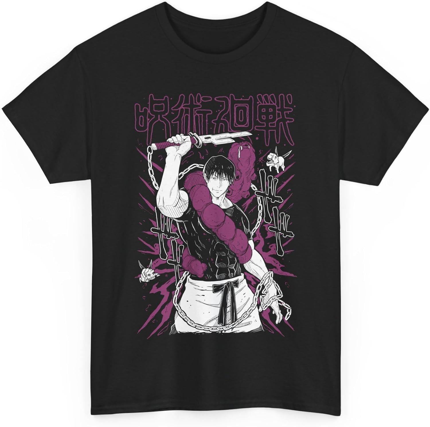 Jujutsu Toji Anime T-Shirt Unisex Kaisen Fushiguro Anime Japanese ...