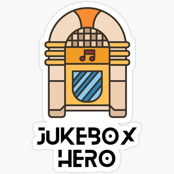 Jukebox Hero Sticker Phone Decal Water Bottle Stickers Car Decals ...