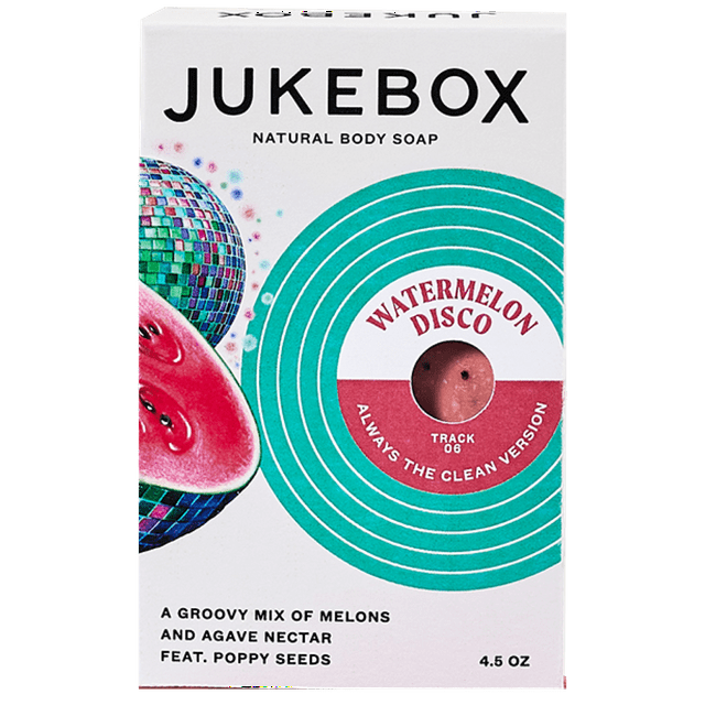 Jukebox Natural Bar Soap for Women, Watermelon Disco, 4.5oz - Walmart.com
