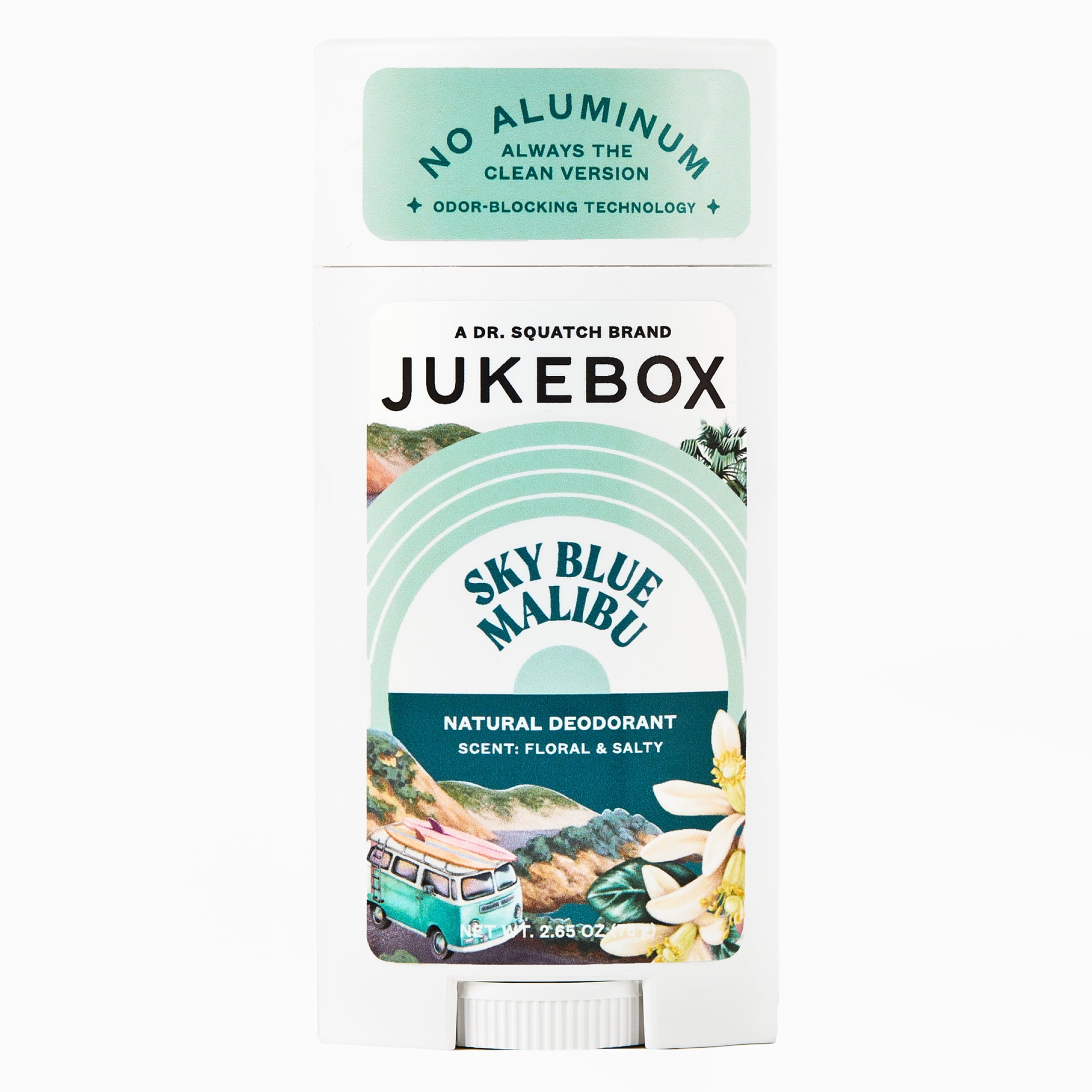 Jukebox Sky Blue Malibu Natural Deodorant Aluminum Free Deodorant for ...