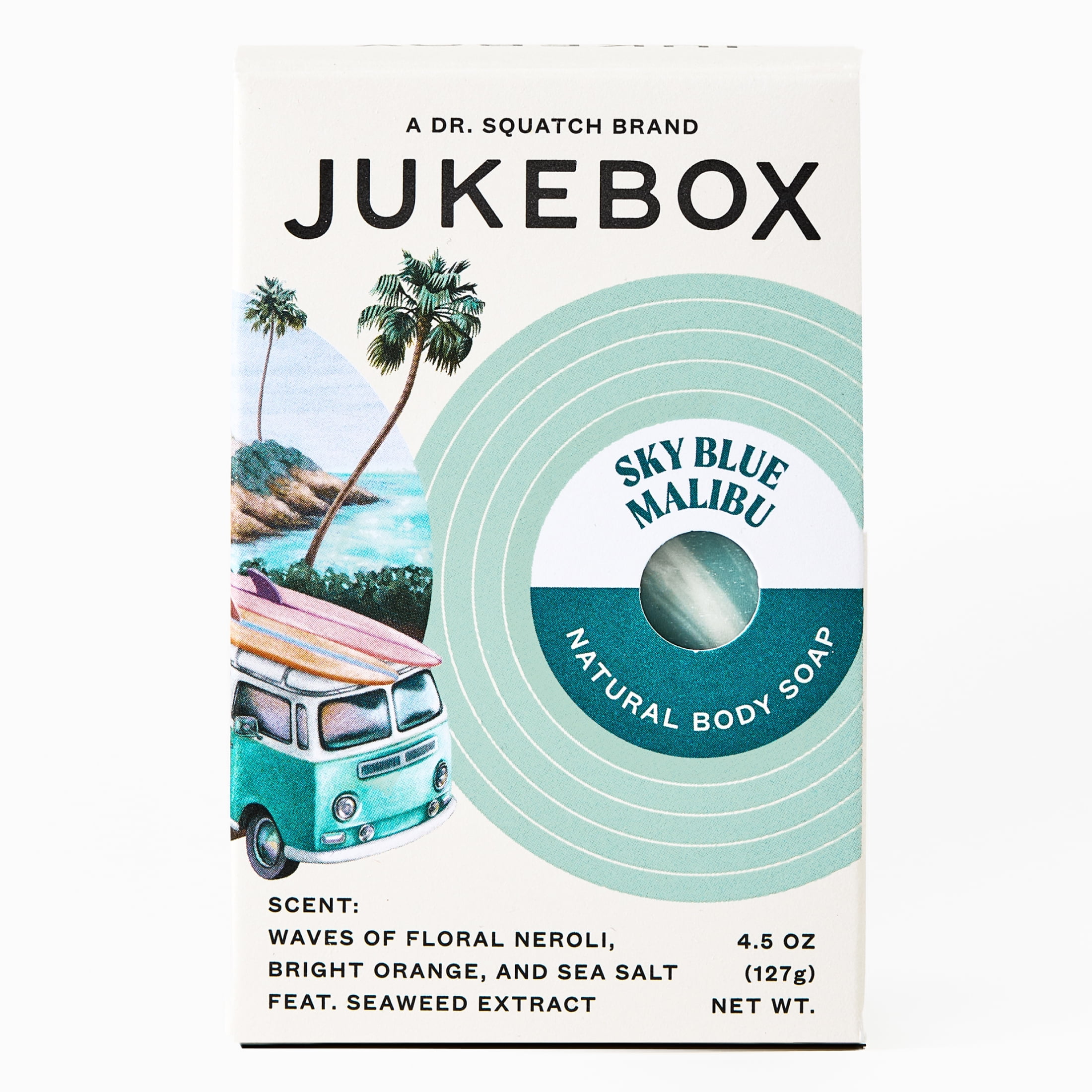 Jukebox Sky Blue Malibu Natural Bar Soap for Women Bathroom and Bath Soap, 4.5 oz - Walmart.com