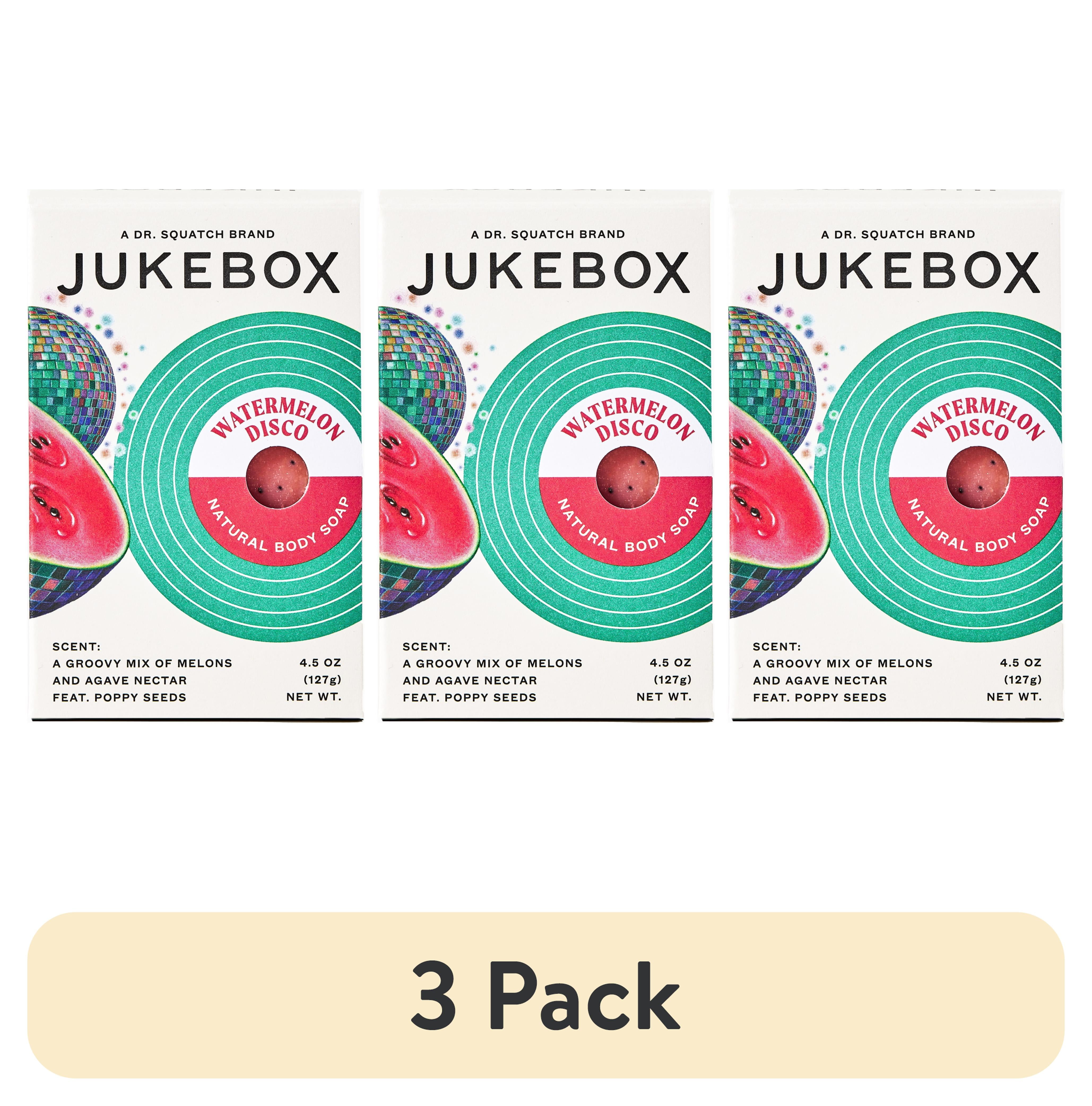 (3 pack) Jukebox Watermelon Disco Natural Bar Soap for Women Bathroom ...