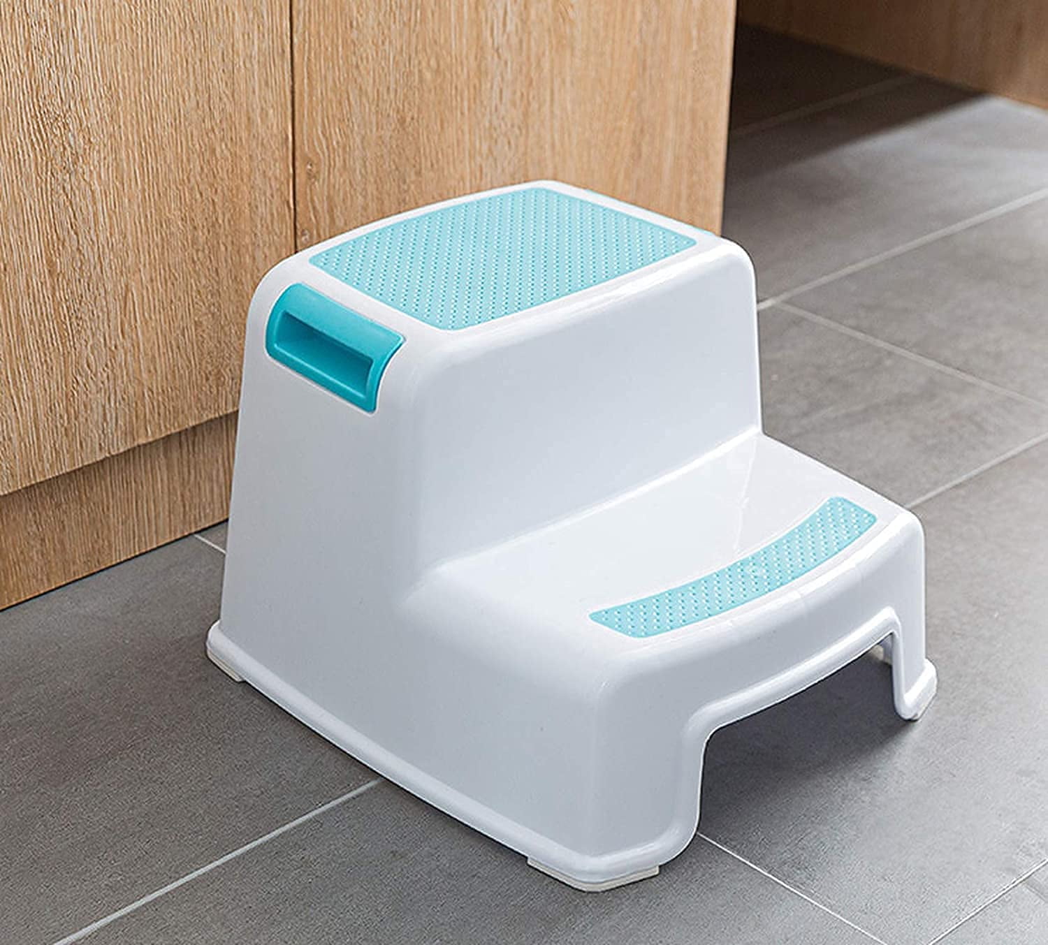 Jukkre 2 Step Stool for Kids Slip Resistant Soft Grip for Safety Dual ...