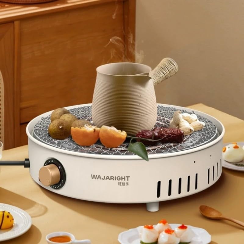 Jukkre Overheat Protection Electric Barbeque Grill Indoor and Outdoor ...