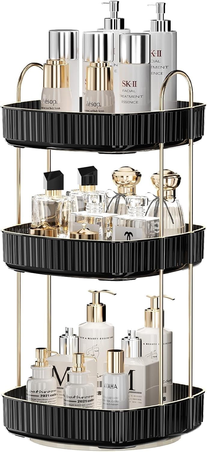 Jukkre Rotating Makeup Organizer with Makeup Brush Holder Save 80 of ...