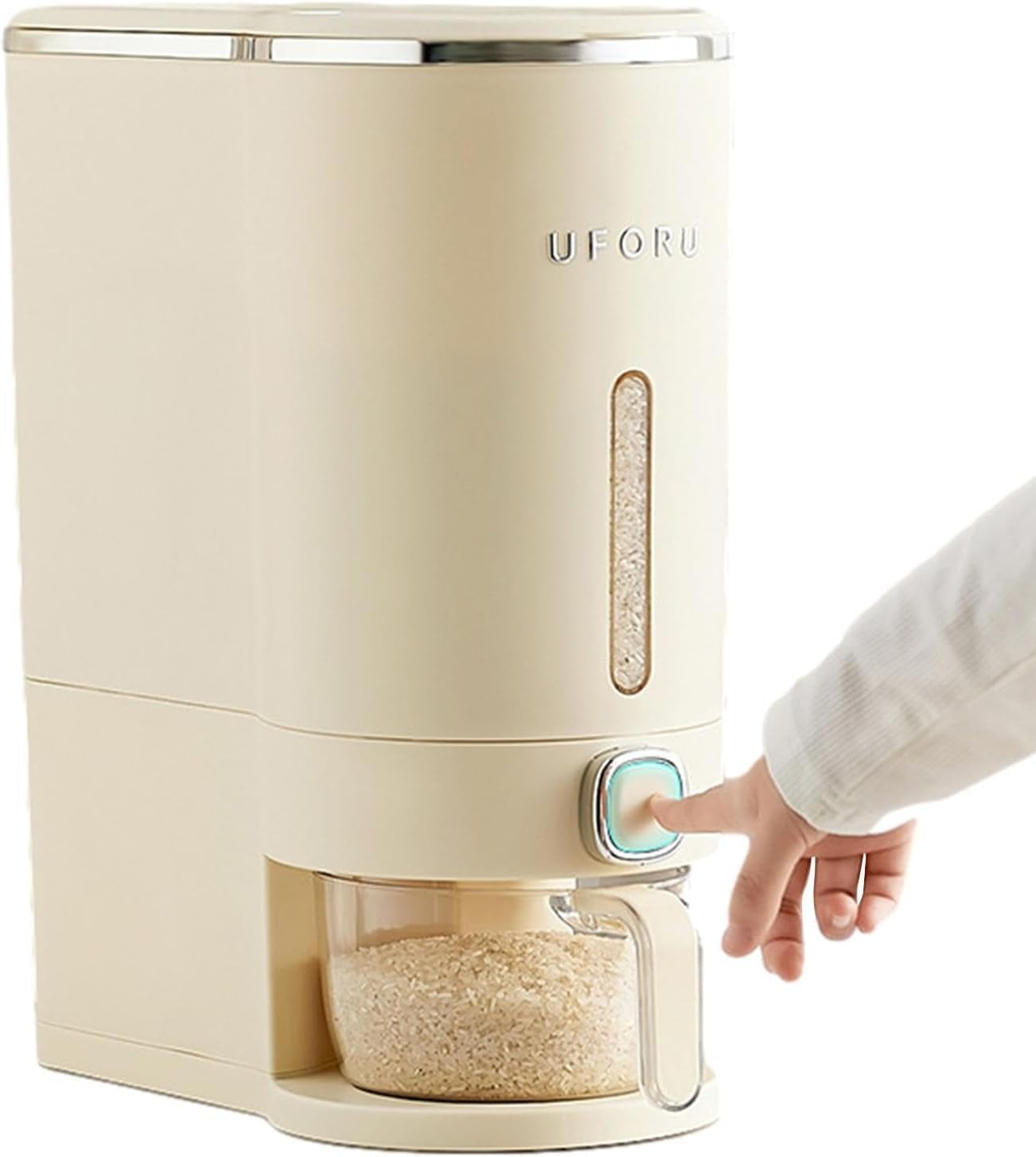 Jukmen New Rice Dispenser 22 Lbs Rice Storage Container Rice Bucket ...