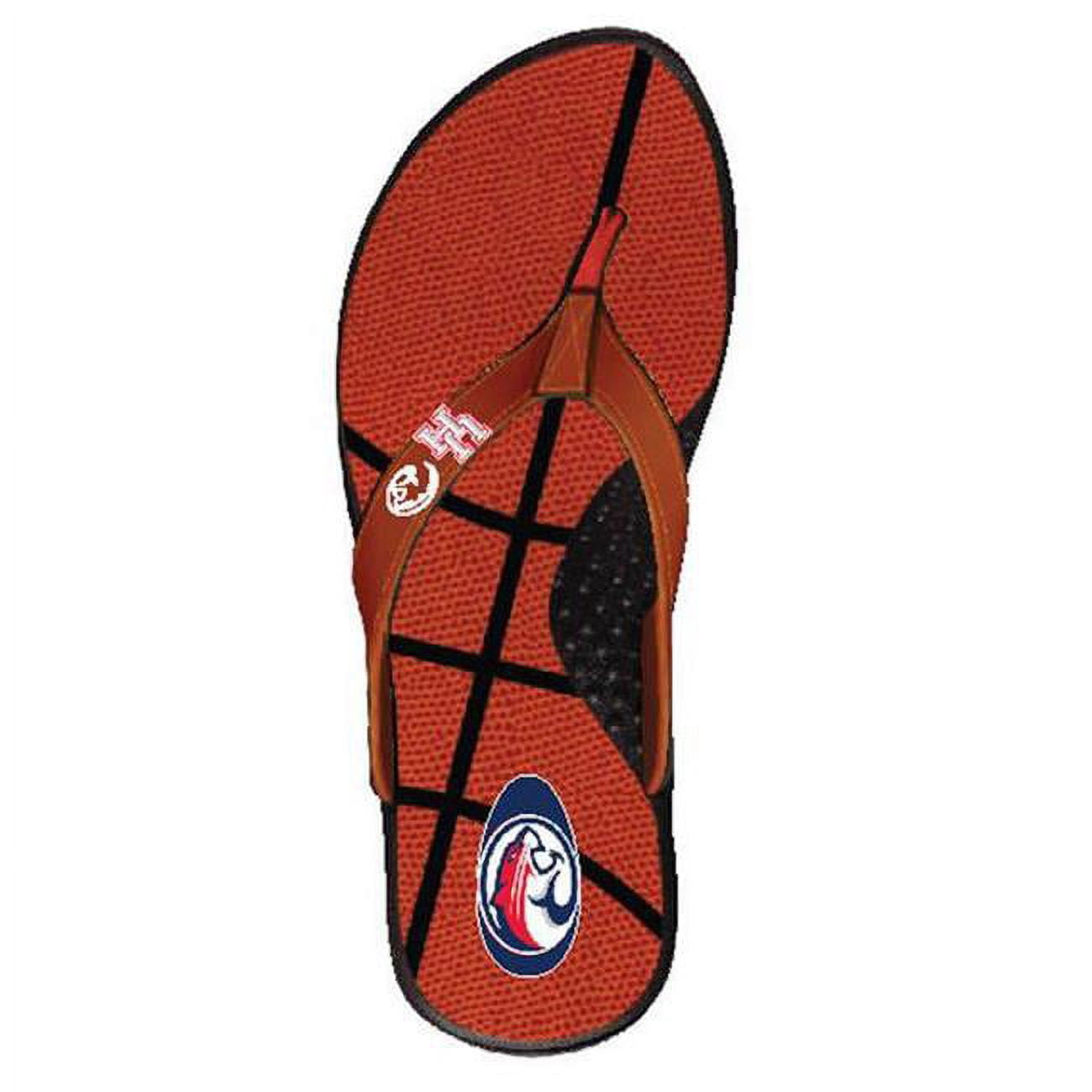 Jukz Sports HU-BK02-ML Houston Cougars Basketball Womens Flip Flops ...
