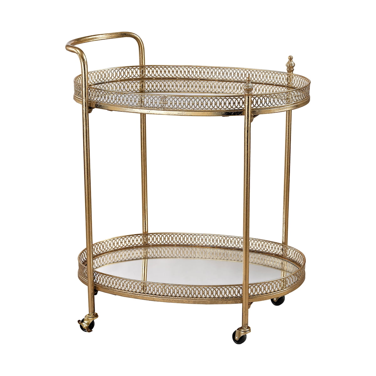 Julep Banded Oval Bar Cart - Walmart.com
