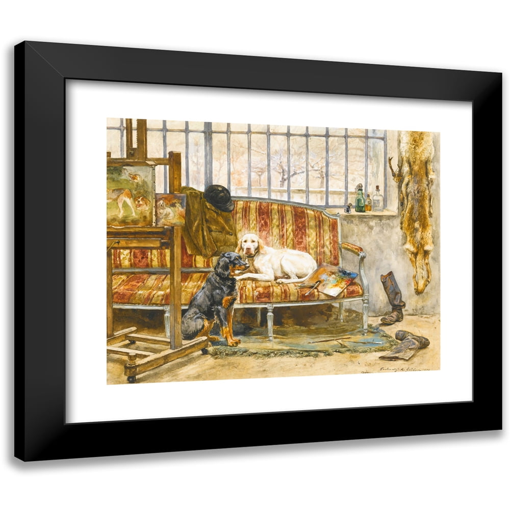 Jules-Bertrand Gélibert 24x20 Black Modern Framed Museum Art Print ...