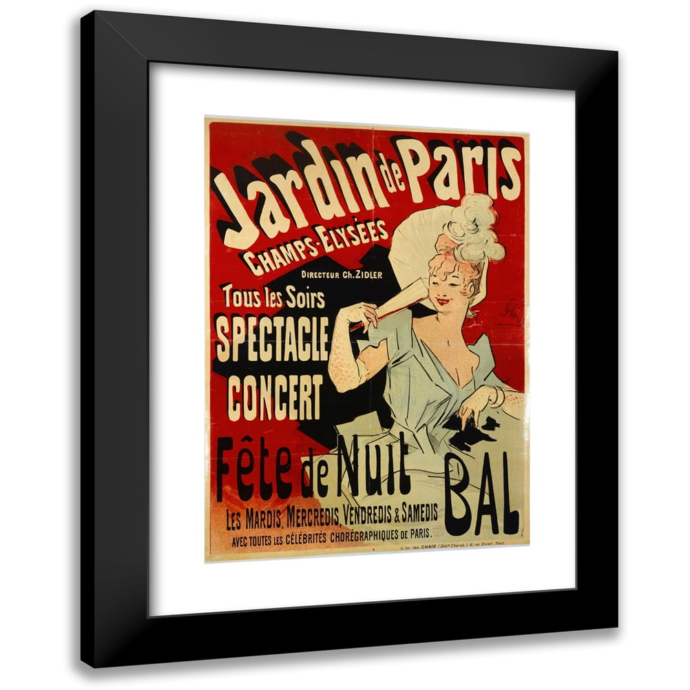 Jules Chéret 14x18 Black Modern Framed Museum Art Print Titled - Every ...